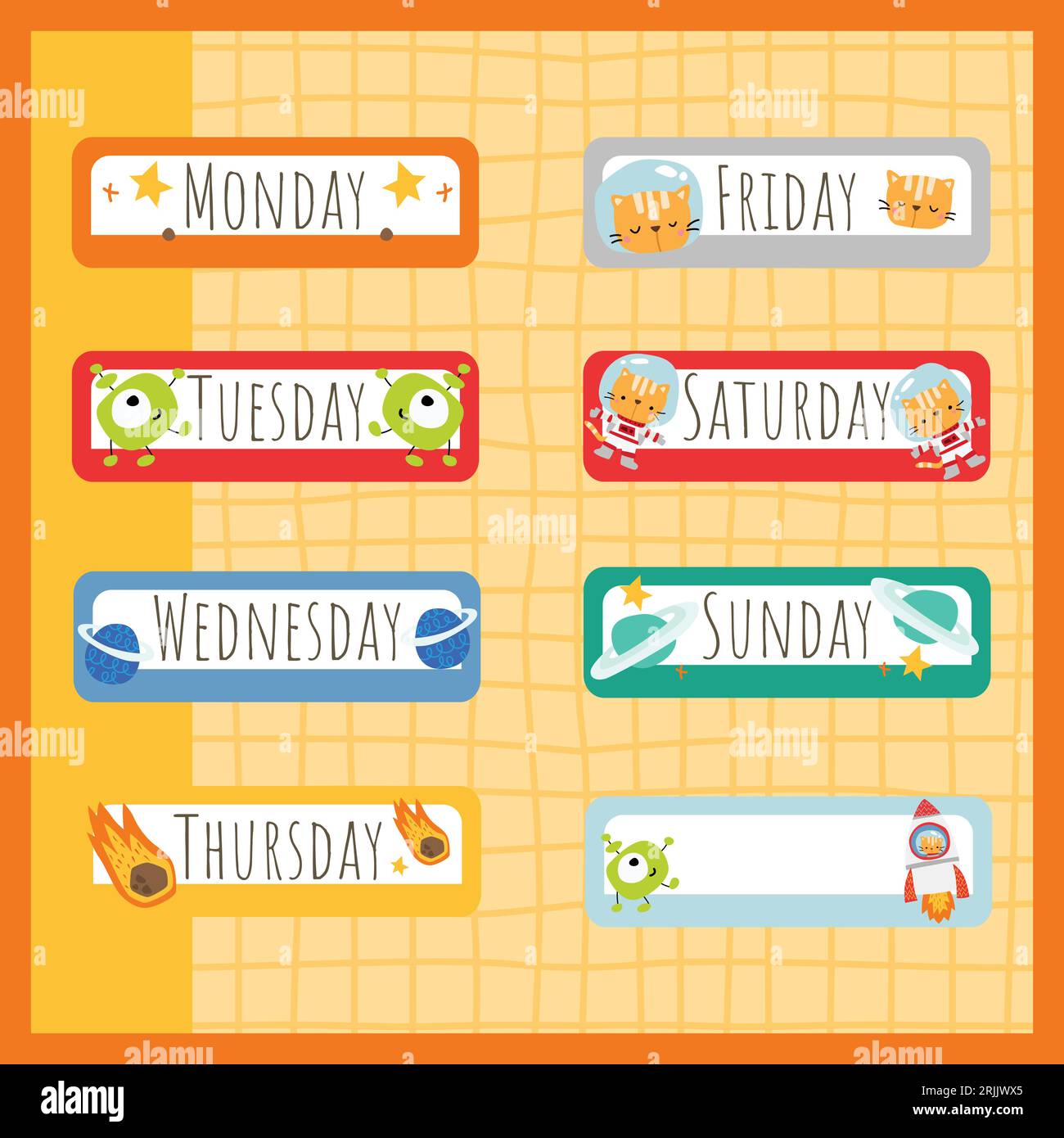 Vector vector illustration of a set of stickers and labels for your ...