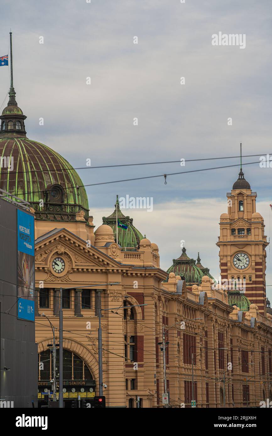 Melbourne city center landmarks, Australia Stock Photo - Alamy