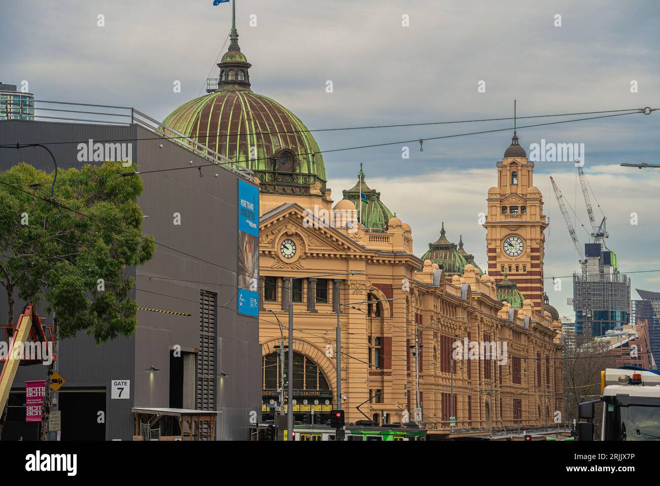 Melbourne city center landmarks, Australia Stock Photo - Alamy