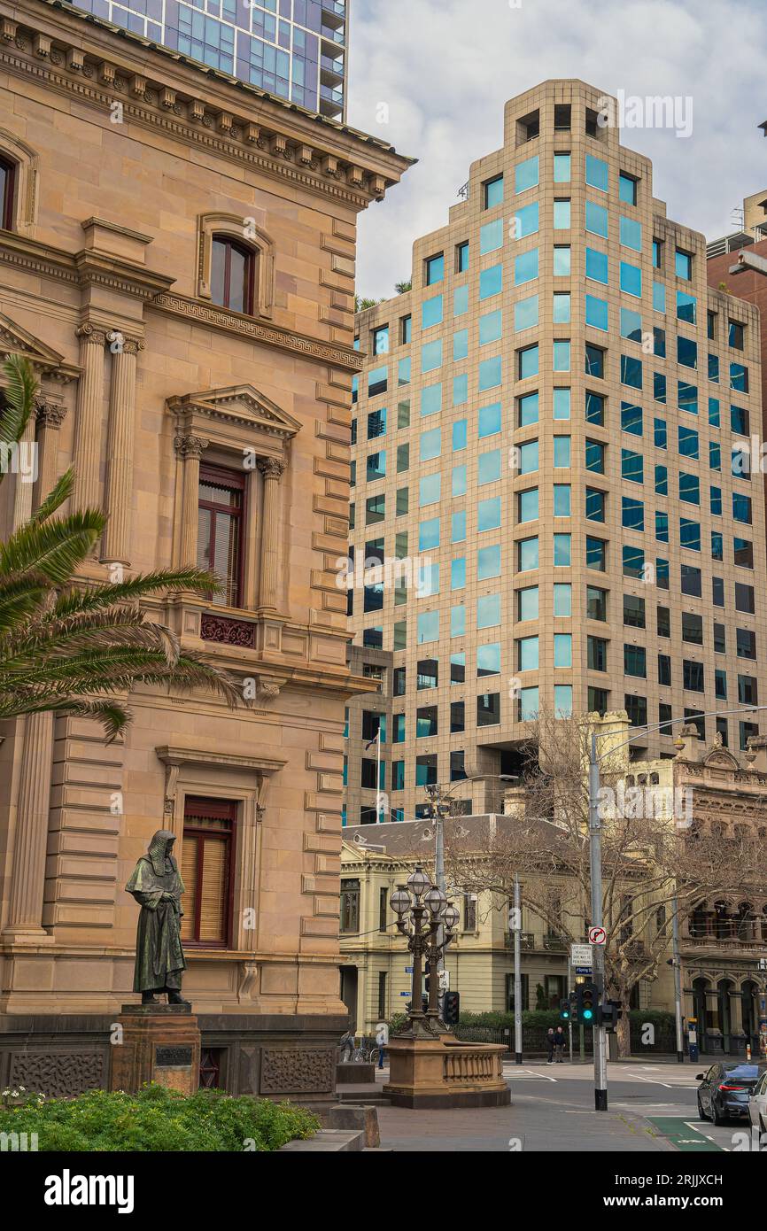 Melbourne city center landmarks, Australia Stock Photo - Alamy
