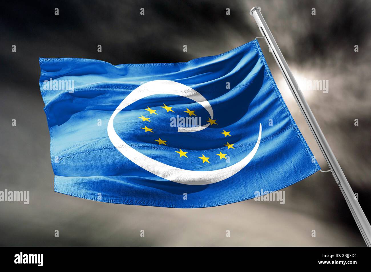 Flag of the Council of Europe Stock Photo - Alamy