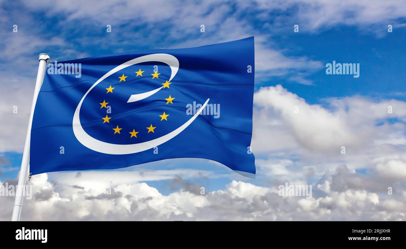Flag of the Council of Europe Stock Photo - Alamy