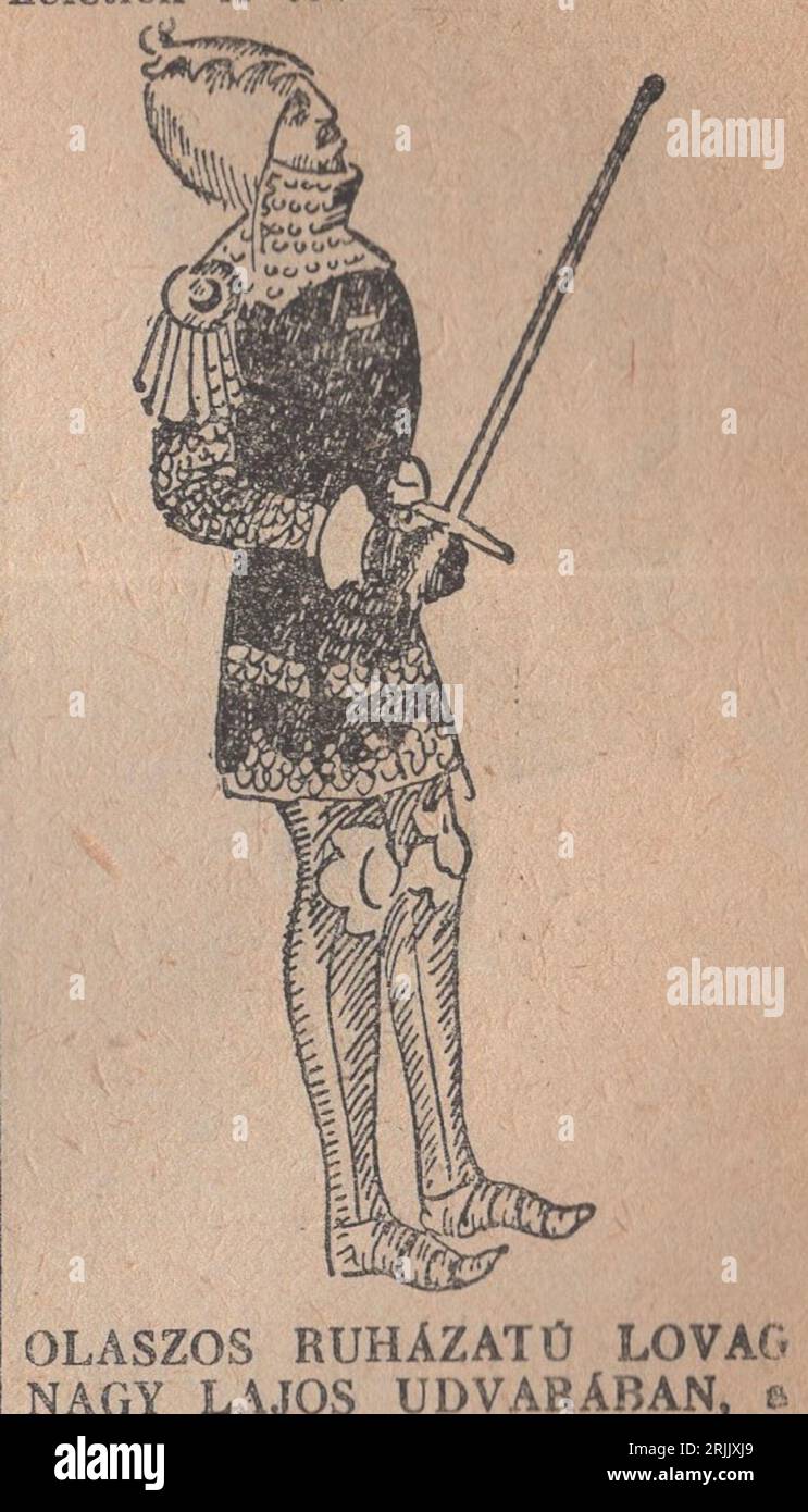 Court of king louis the great of hungary 14th century hi-res stock ...