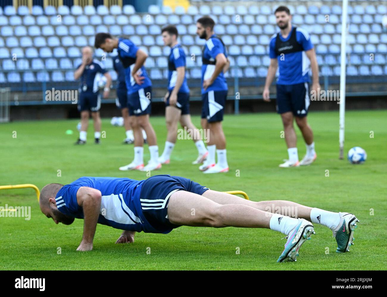 Sibenik, Croatia. 22nd Aug, 2023. Josip Misic of Dinamo Zagreb during ...