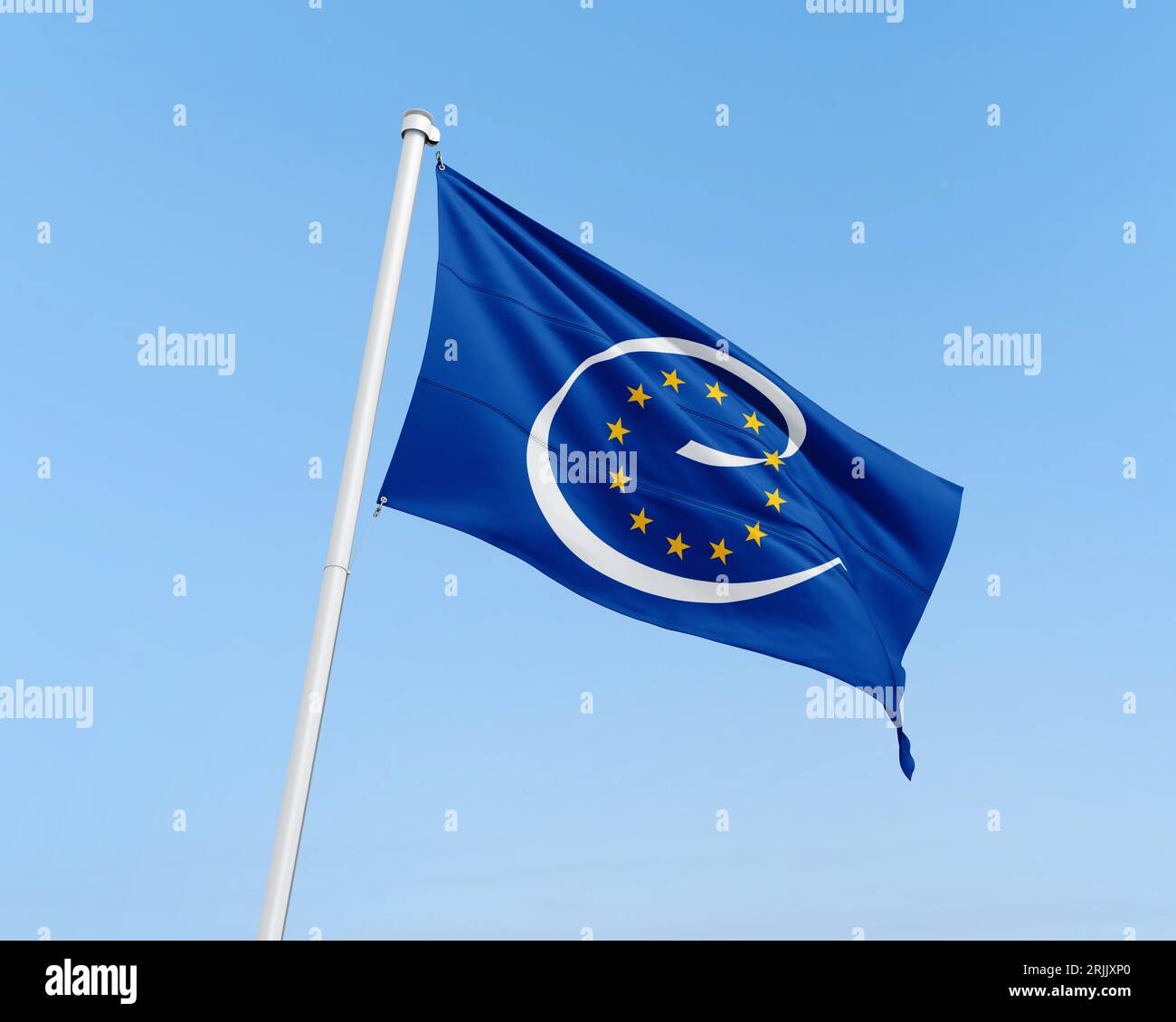 Flag of the Council of Europe Stock Photo - Alamy