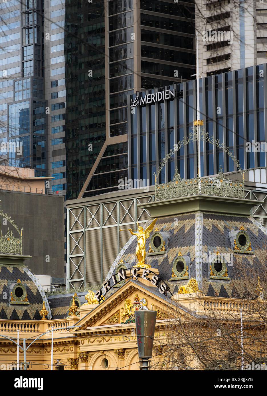 Melbourne city center landmarks, Australia Stock Photo - Alamy