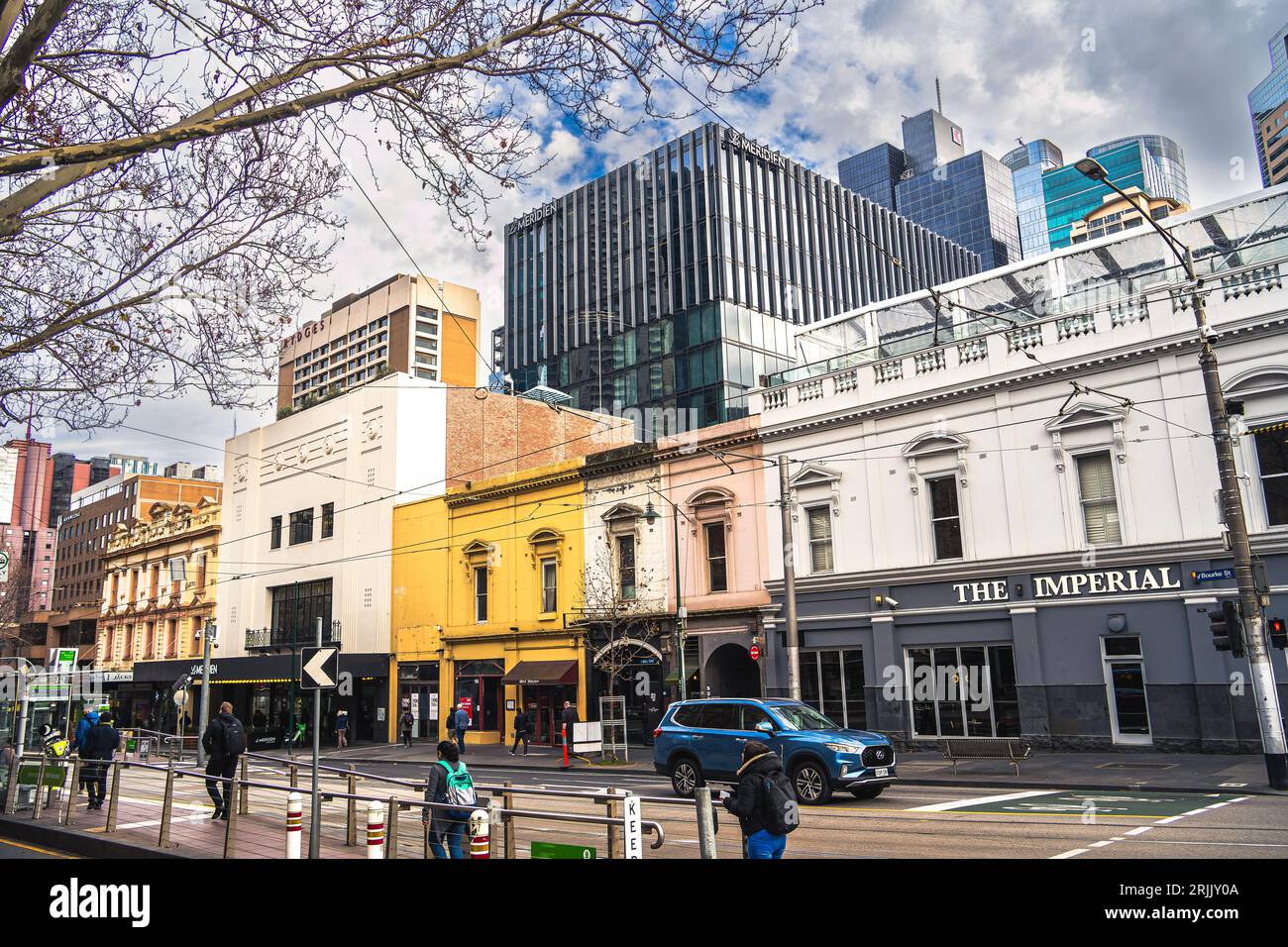 Melbourne city center landmarks, Australia Stock Photo - Alamy