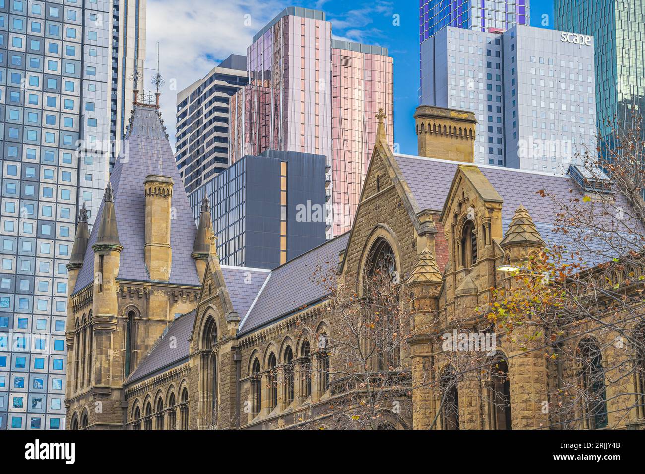 Melbourne city center landmarks, Australia Stock Photo - Alamy