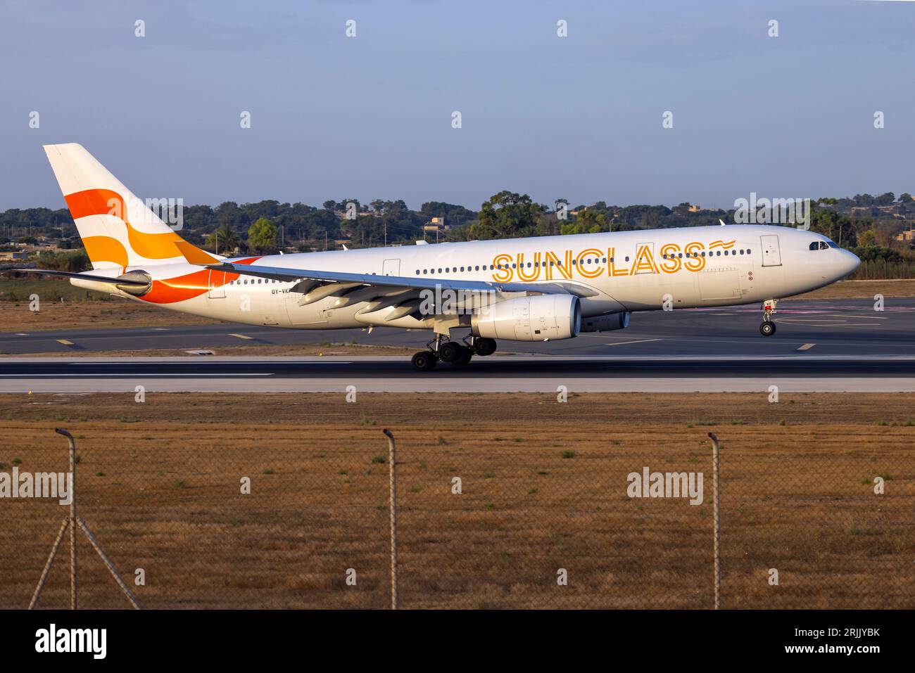 Sunclass Airlines Airbus A330-243 (REG: OY-VKF) arriving for ...