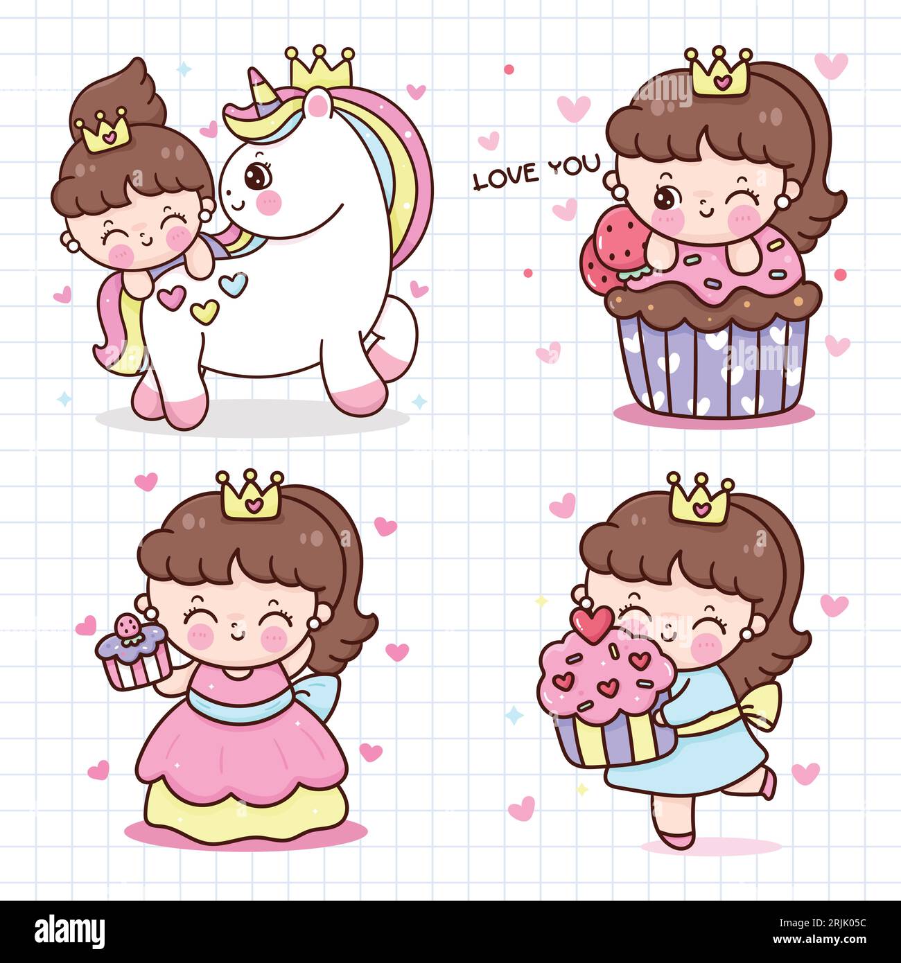 Baby girl face different Stock Vector Images - Alamy