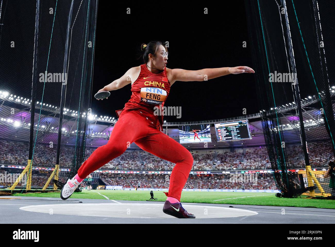 Budapest, Hungary. 22nd Aug, 2023. Feng Bin of China competes during ...