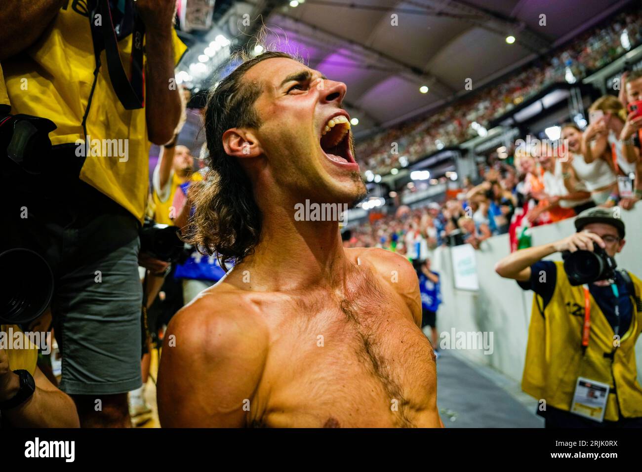 Budapest, Hungary 20230822.Italian high jumper Gianmarco Tamberi during ...