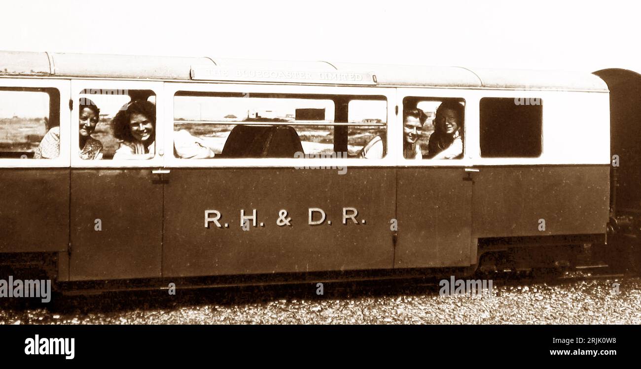 The Bluecoaster, Romney Hythe and Dymchurch Railway in 1947 Stock Photo ...
