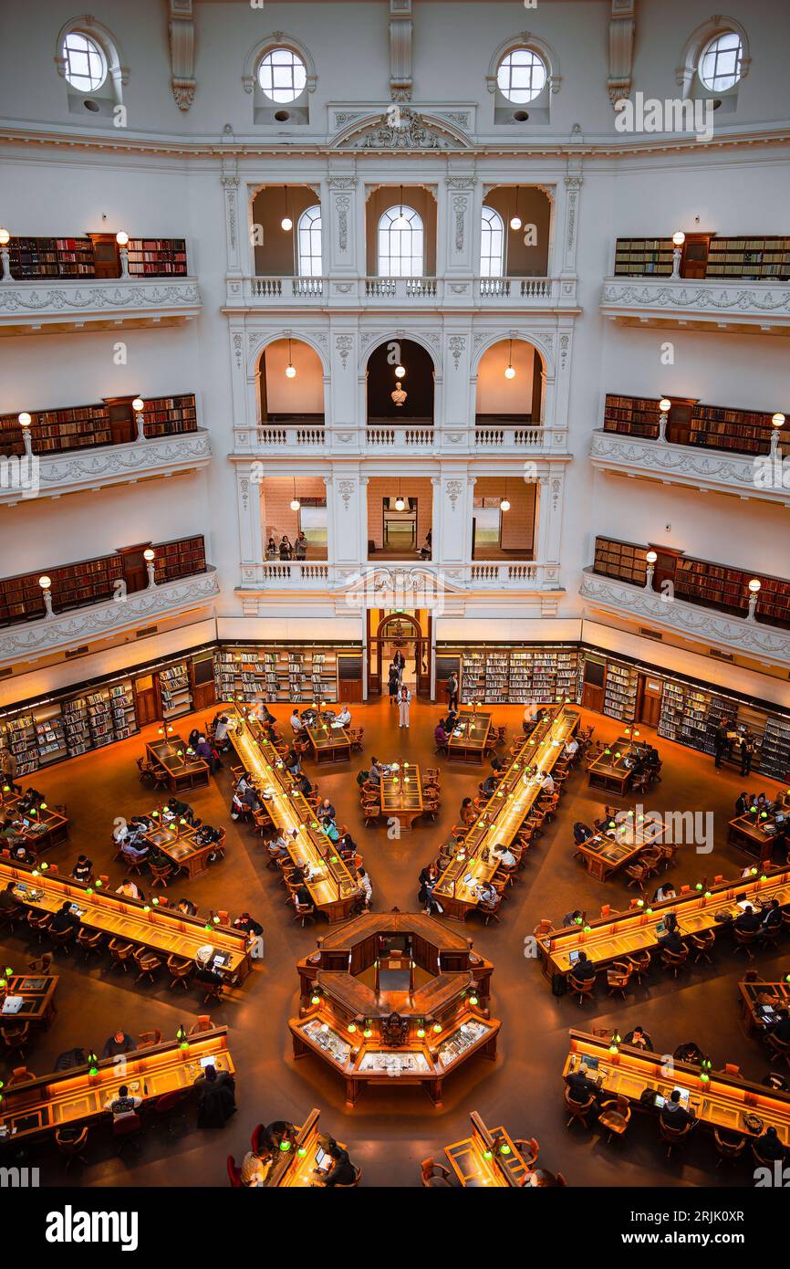 Melbourne Victoria Library, Australia Stock Photo - Alamy