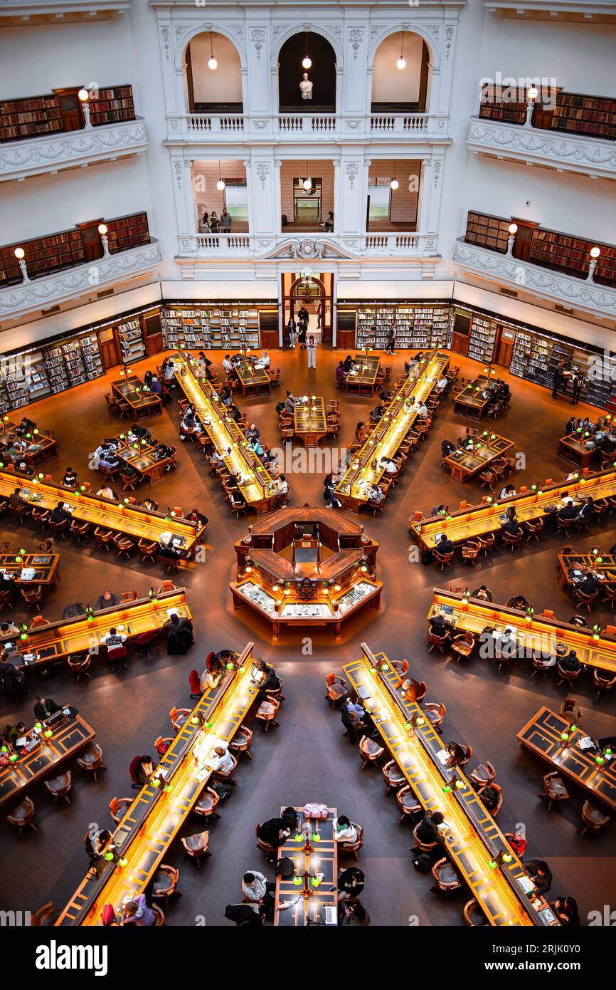 Melbourne Victoria Library, Australia Stock Photo - Alamy