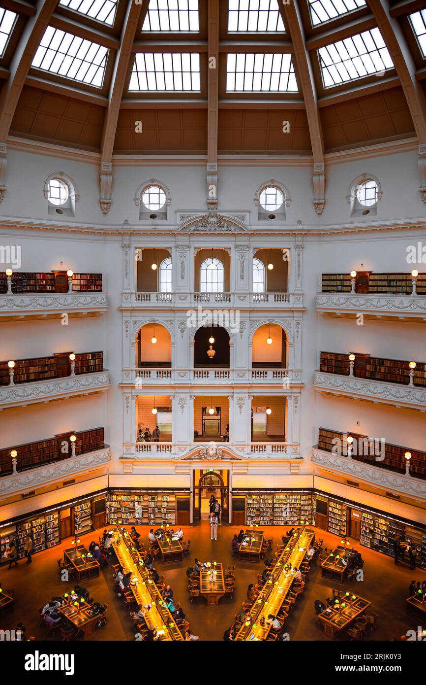Melbourne Victoria Library, Australia Stock Photo - Alamy