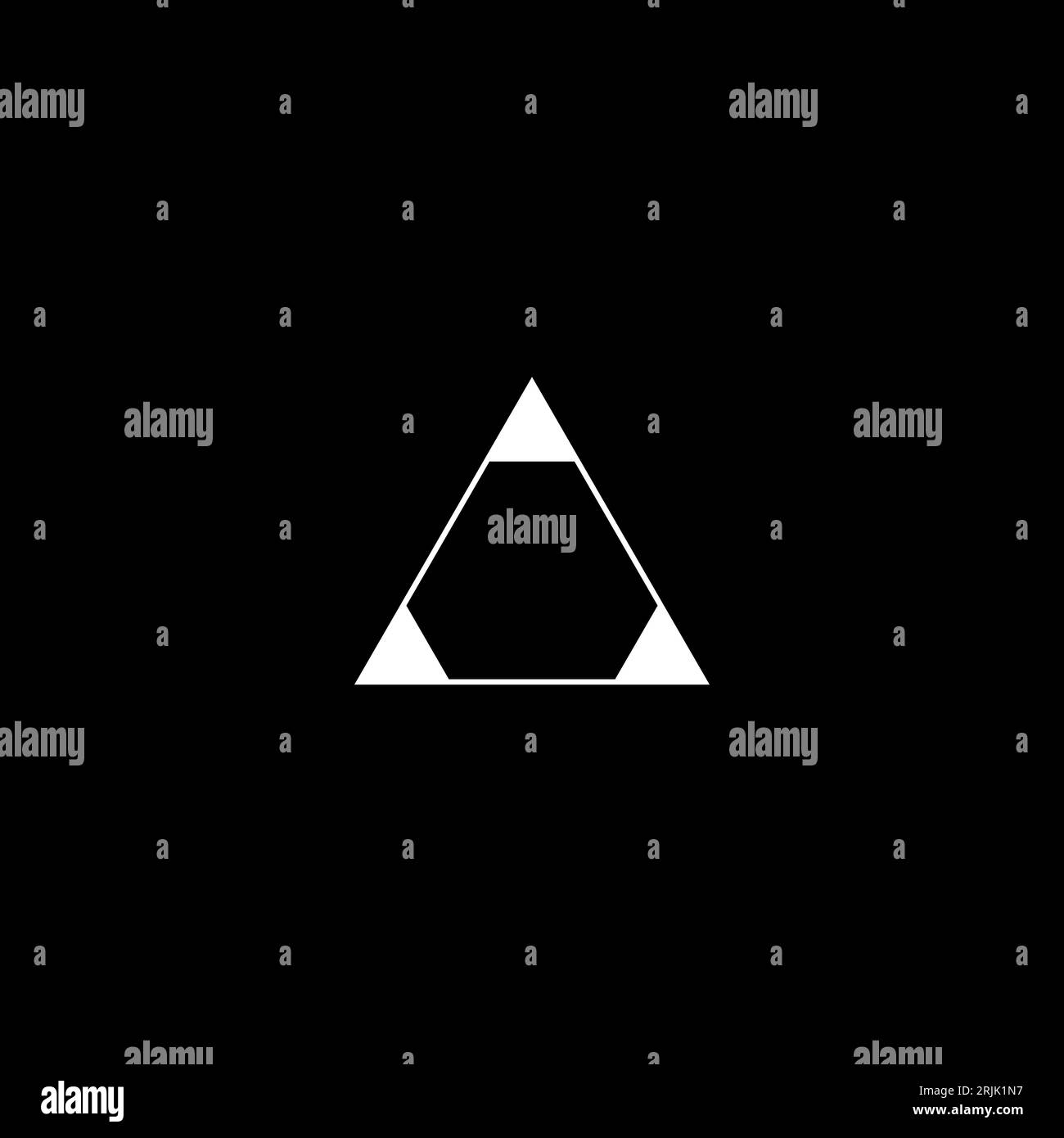 Cyberpunk style triangle target, Futuristic triangle aim, reticle Stock ...
