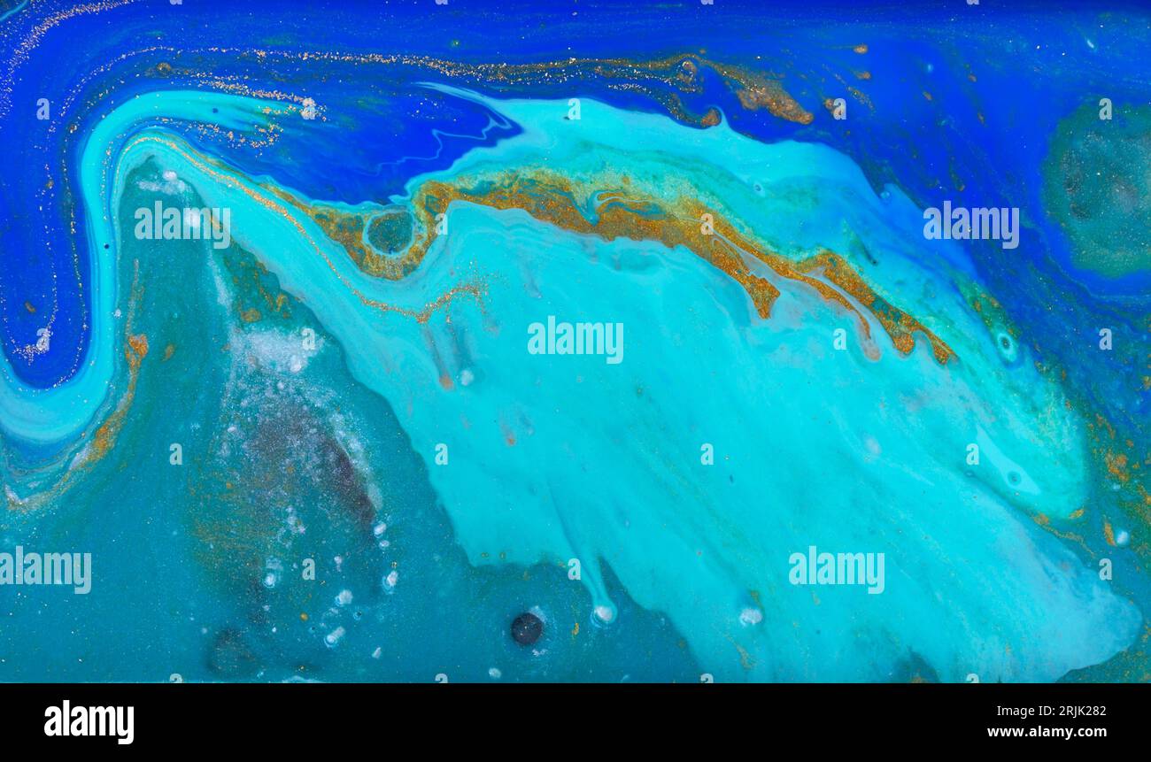 Simple Blue Wave Artwork Hand Drawn Abstract Background Stock Photo - Alamy