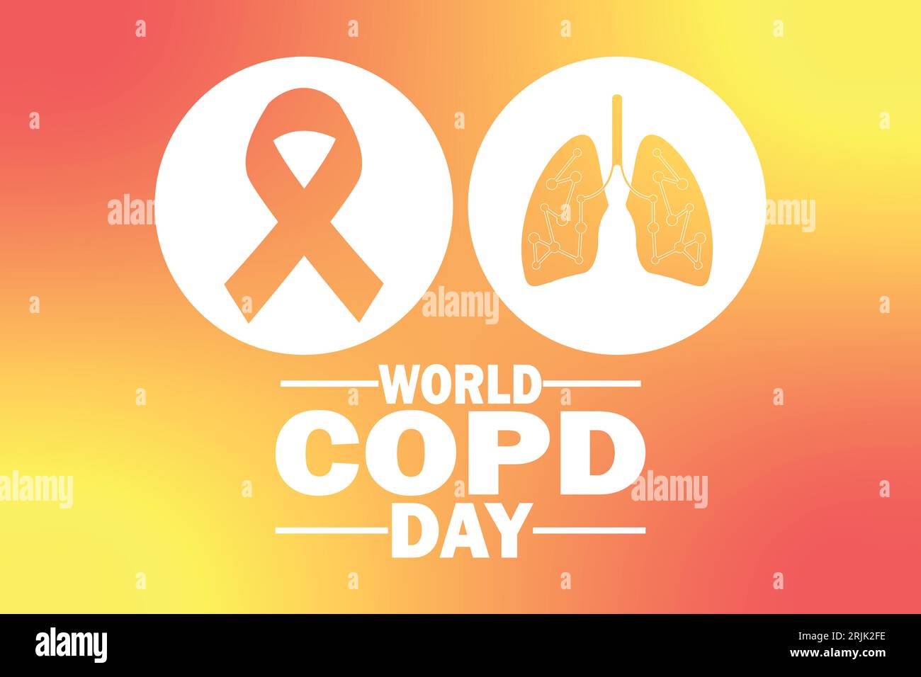 World COPD day (Chronic Obstructive Pulmonary Disease). Vector ...