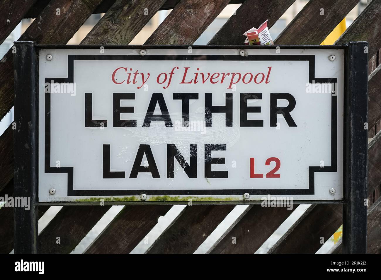 Leather lane sign hi-res stock photography and images - Alamy
