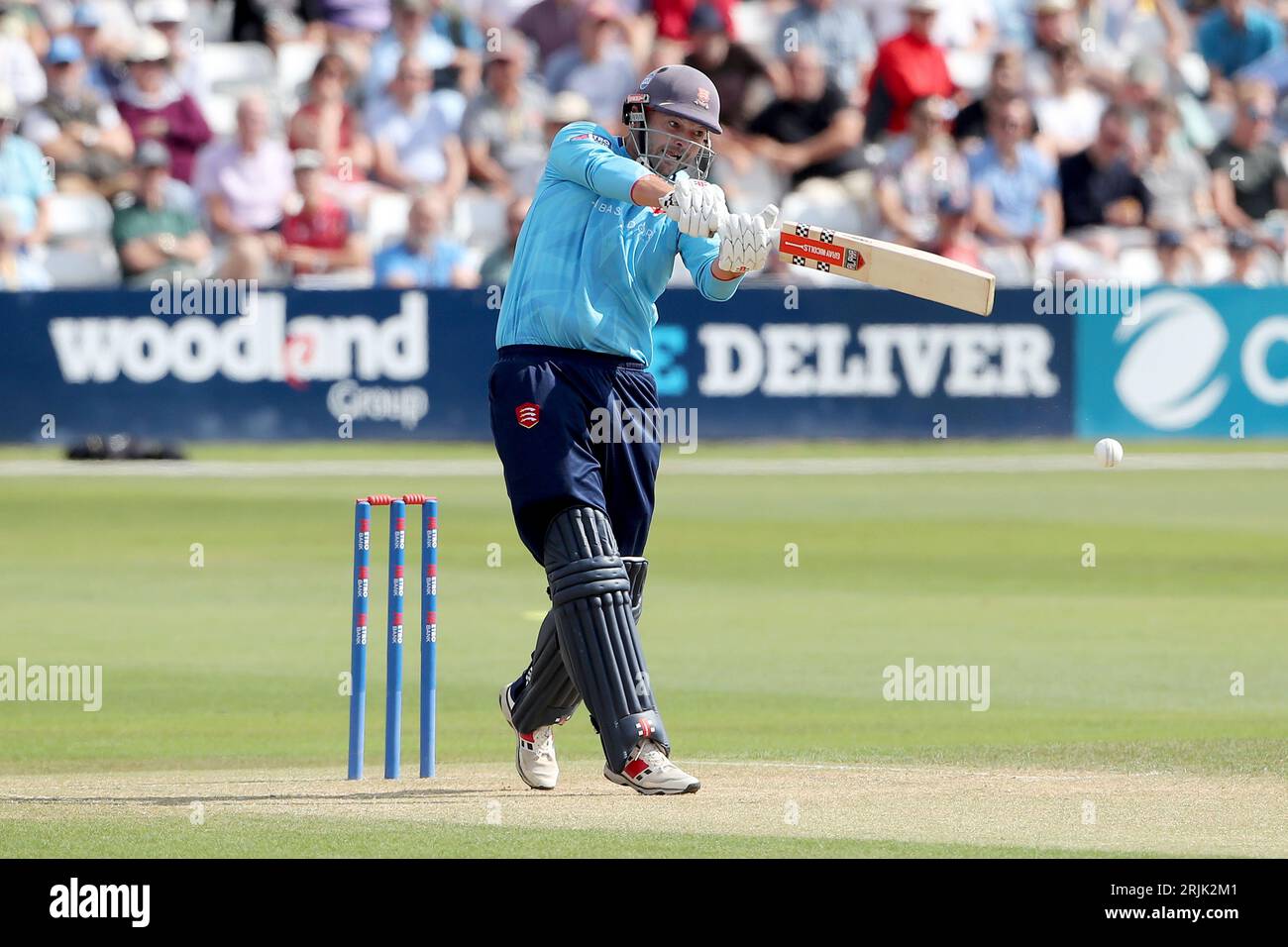 Nick Browne in batting action for Essex during Essex Eagles vs Surrey ...