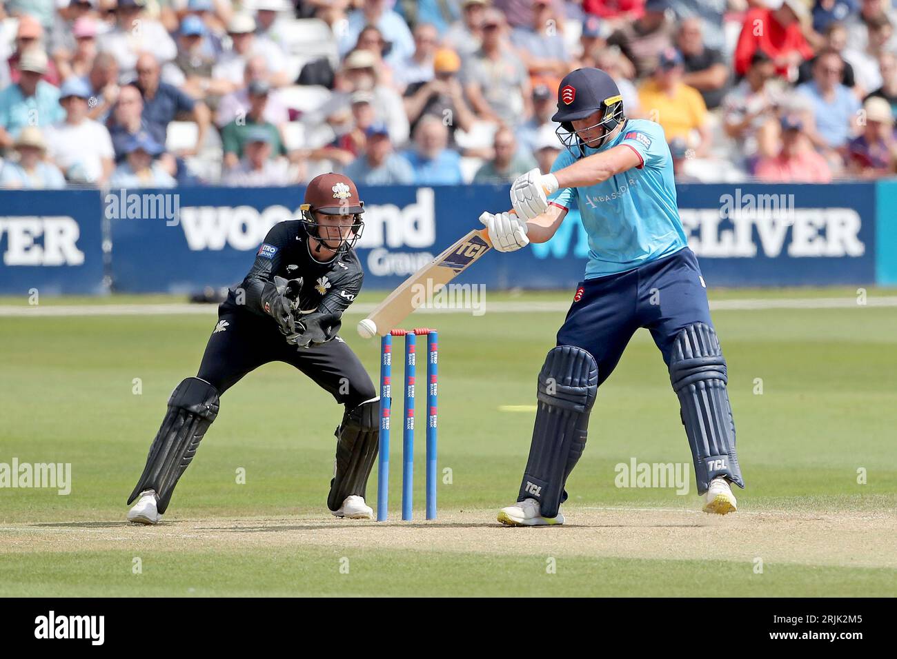 Noah Thain in batting action for Essex during Essex Eagles vs Surrey ...