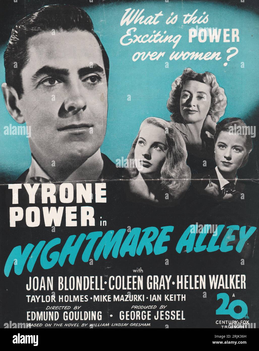 Nightmare Alley Tyrone Power 20th Century Fox Stock Photo - Alamy