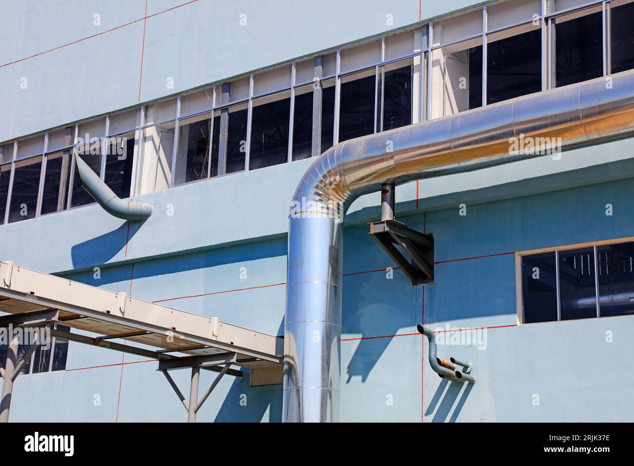 Stainless steel pipes in factories Stock Photo - Alamy