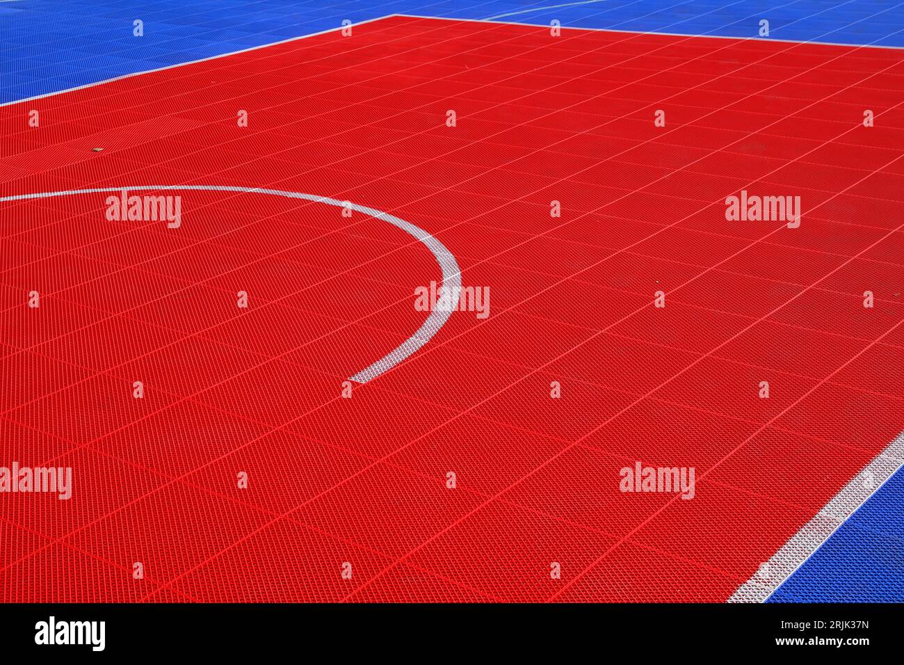Color plastic basketball court Stock Photo - Alamy