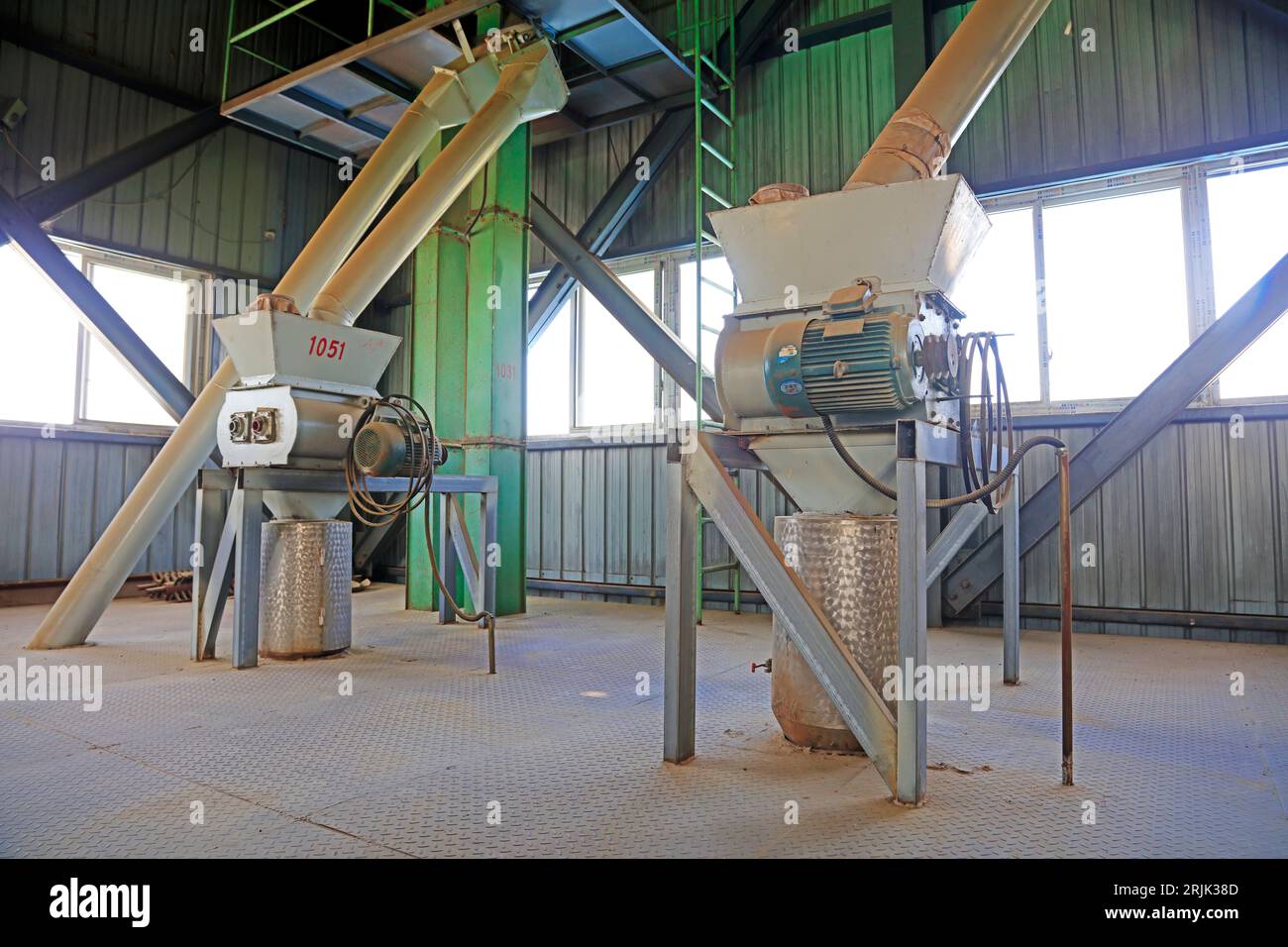 Machinery and equipment in rice processing plant Stock Photo - Alamy