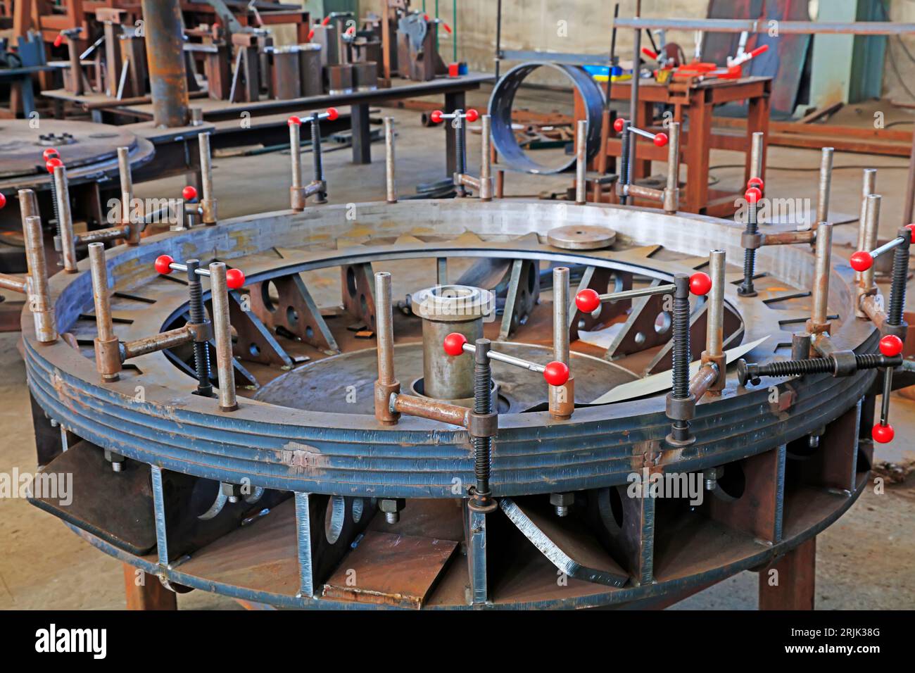 The work platform is in a factory Stock Photo - Alamy