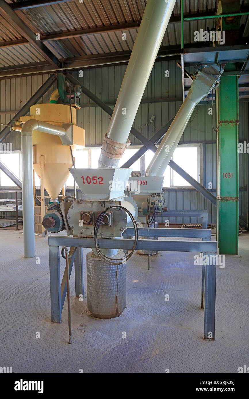 Machinery and equipment in rice processing plant Stock Photo - Alamy