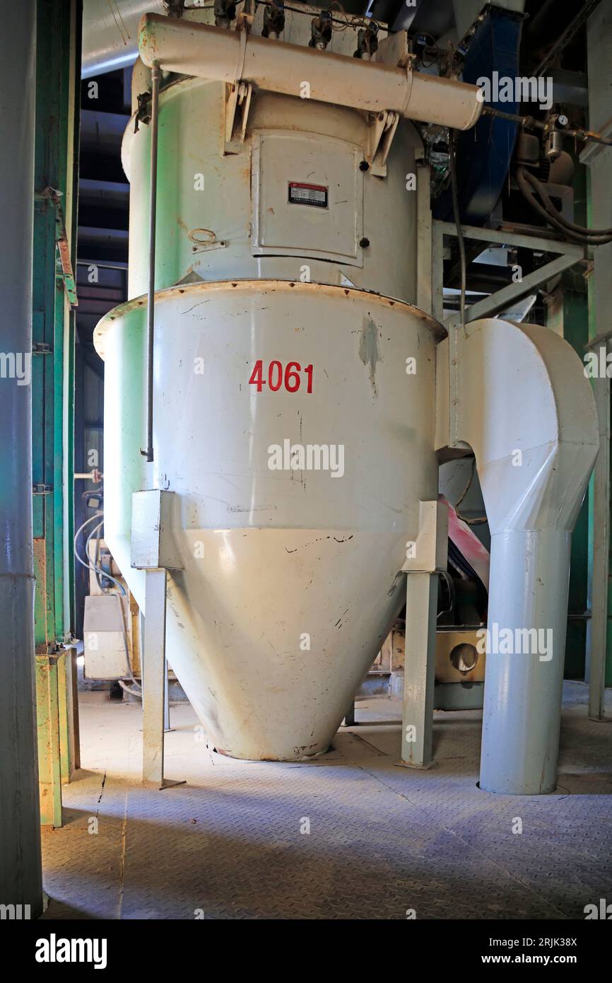 Machinery and equipment in rice processing plant Stock Photo - Alamy