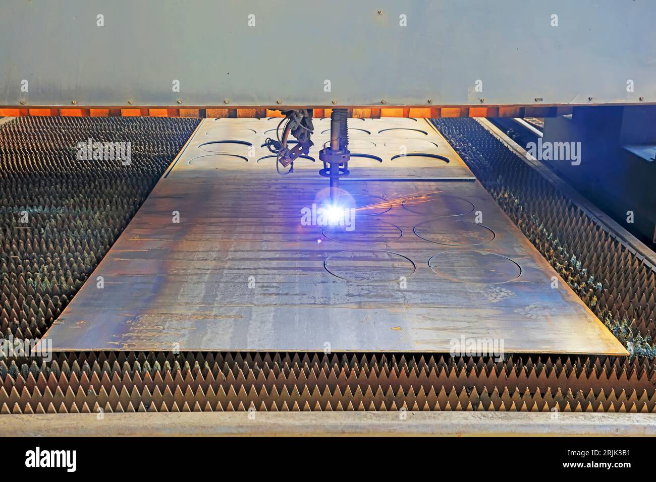 Laser cutting equipment for CNC machine tools Stock Photo - Alamy