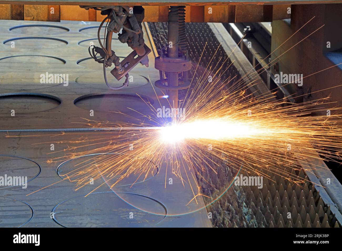 Laser cutting equipment for CNC machine tools Stock Photo - Alamy