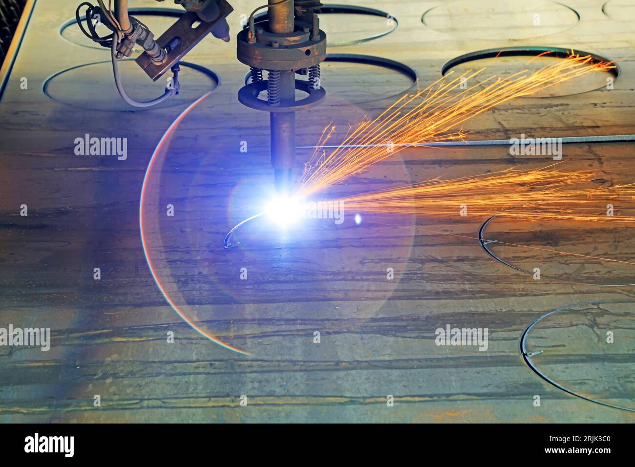 Laser cutting equipment for CNC machine tools Stock Photo - Alamy