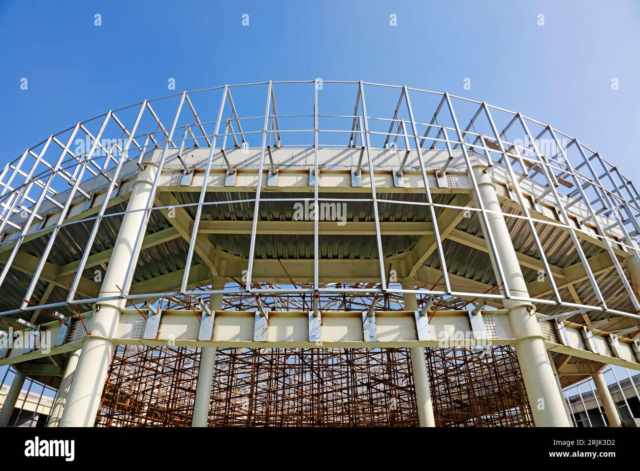 Unfinished steel structure Stock Photo - Alamy