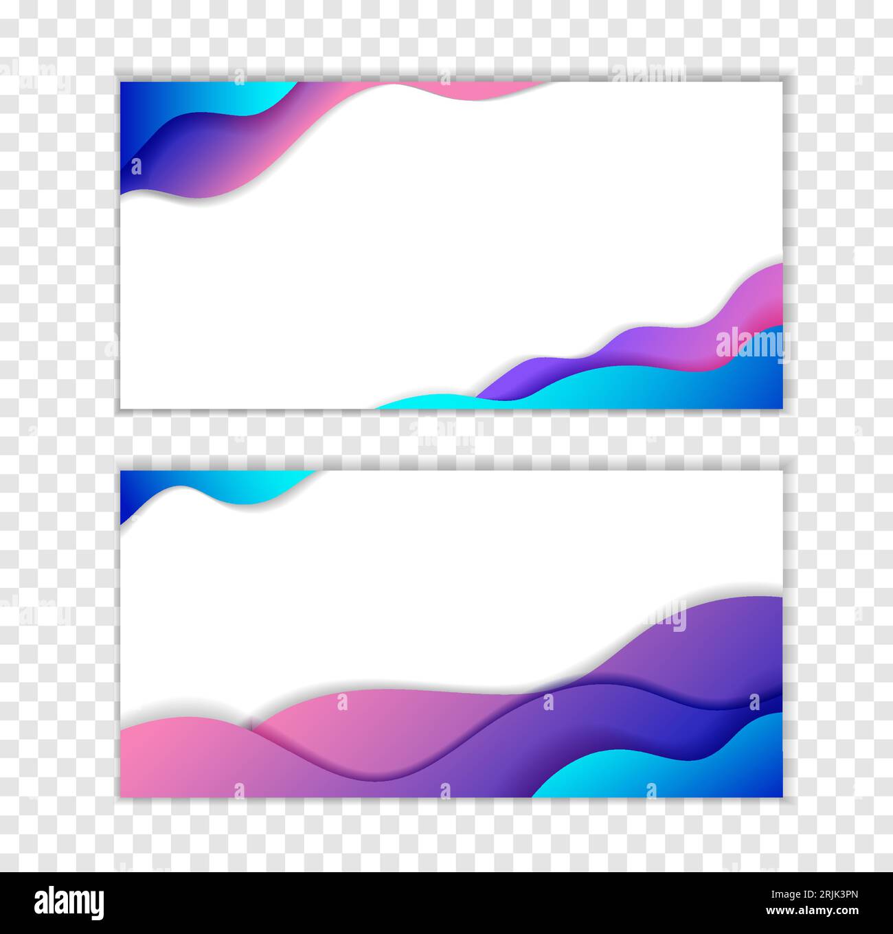 Background with blue abstract multilayered wavy pattern. Paper art ...