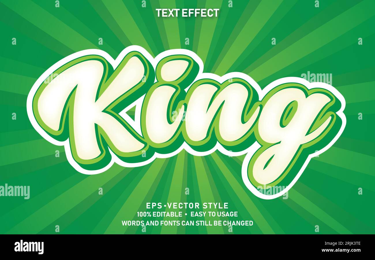 Vector text effect in 3d words text effect theme editable Stock Vector ...