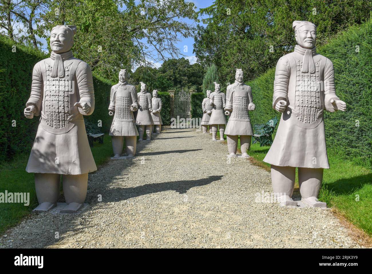 Terracotta Army - Buscot Park Gardens - Oxfordshire, England Stock ...