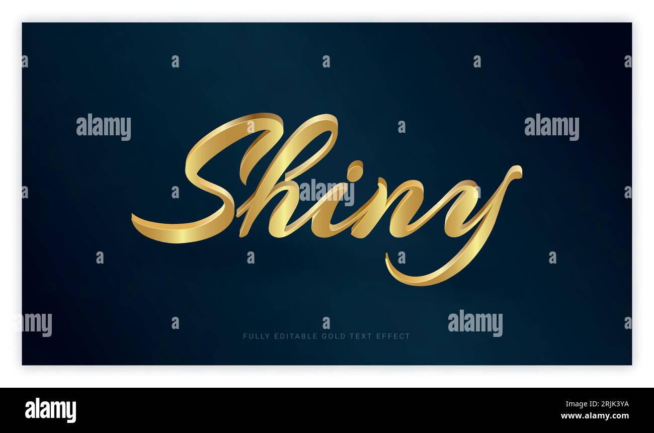 Vector text effect in 3d words text effect theme editable Stock Vector ...