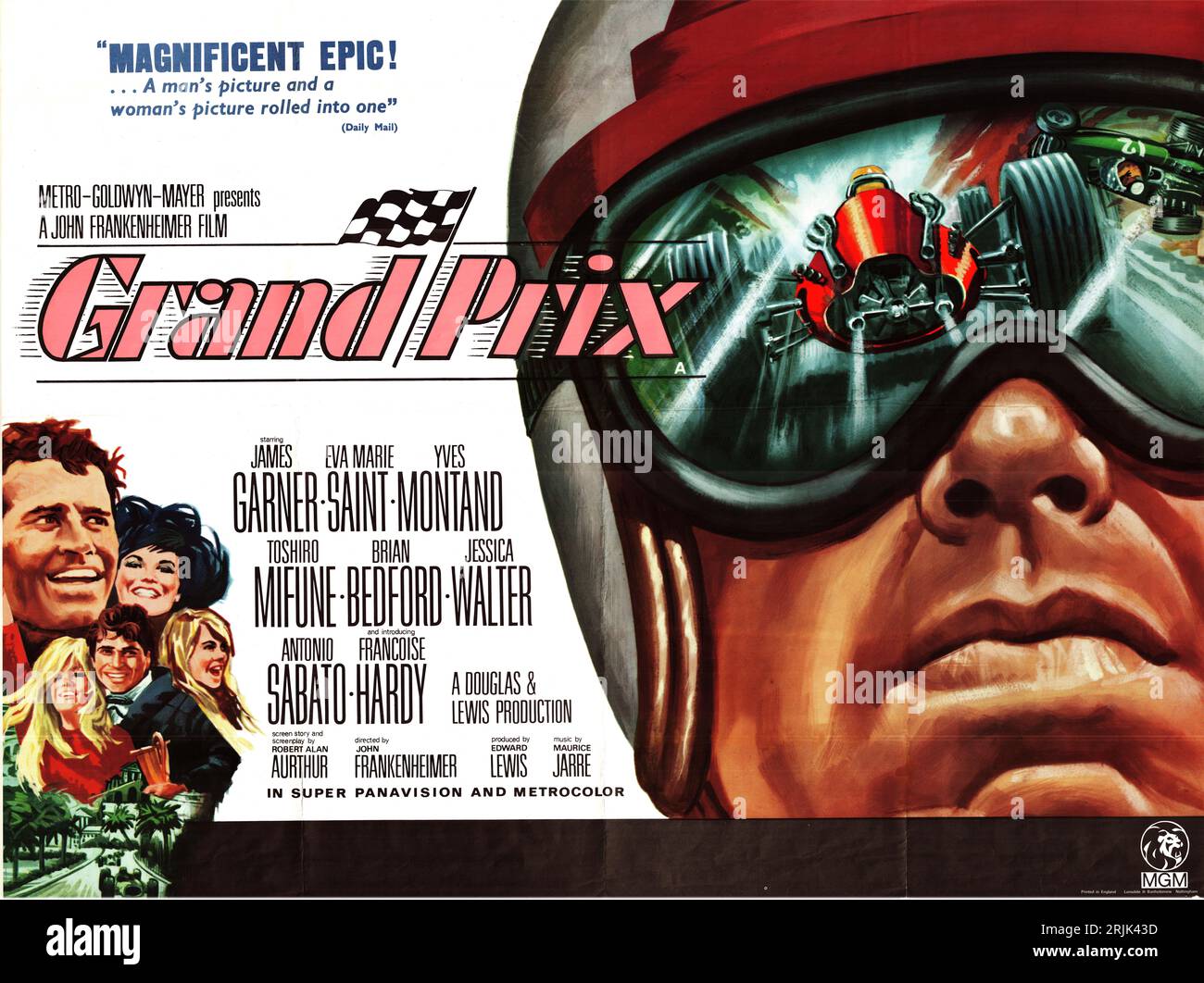 Grand Prix (MGM, 1967). British Quad Poster James Garner as Pete Aron ...