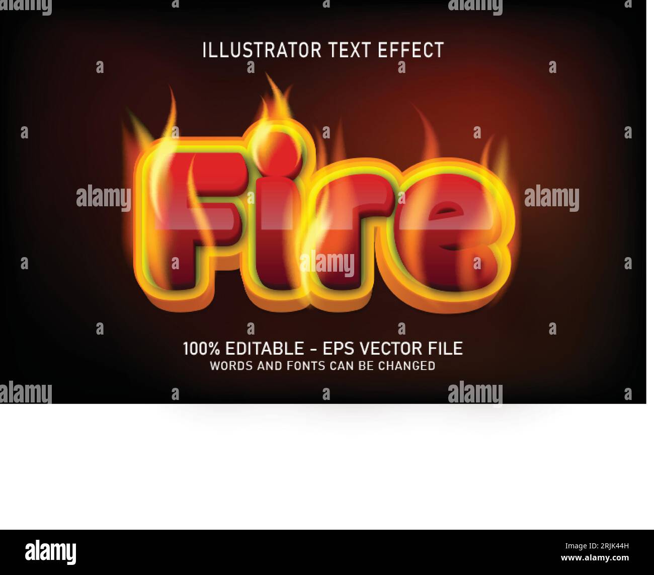 Text effect in 3d chrome words text effect theme editable metal silver ...