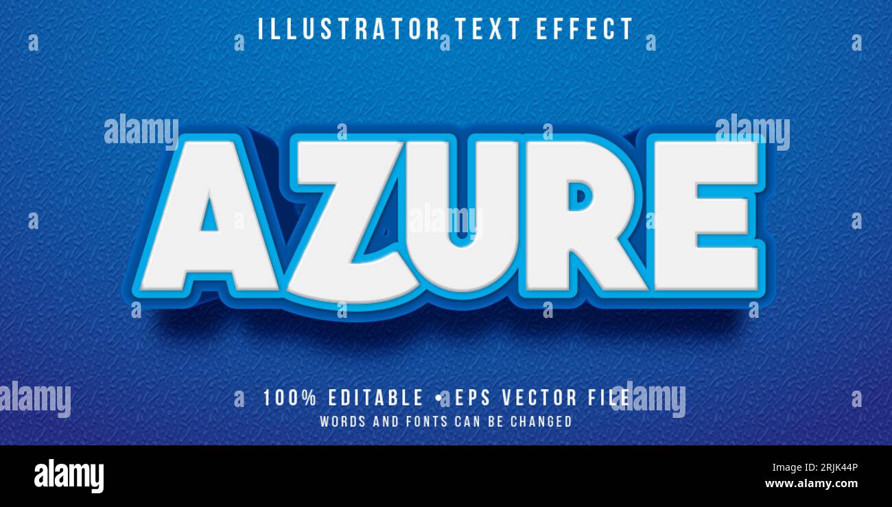 Vector text effect in 3d words text effect theme editable Stock Vector ...