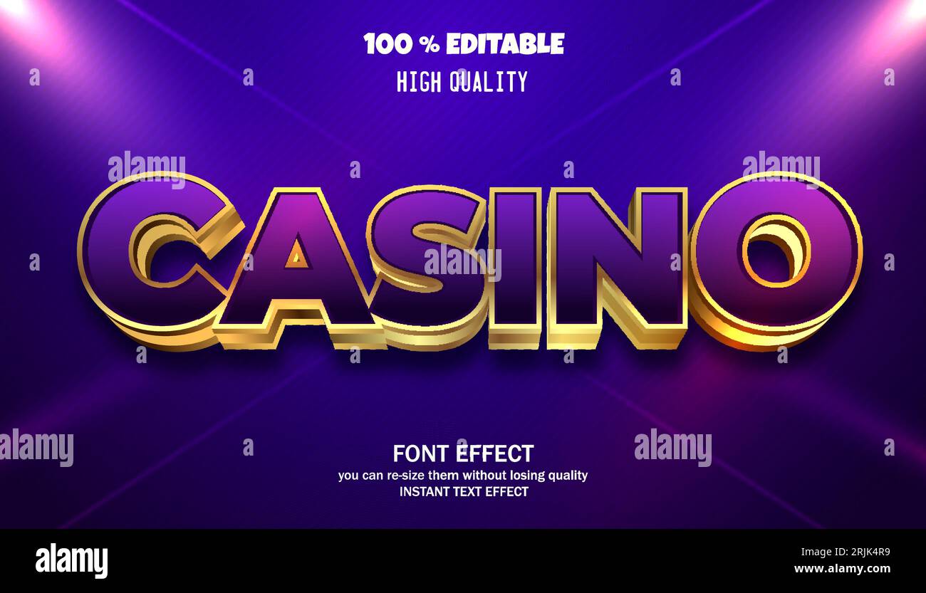 Vector text effect in 3d words text effect theme editable Stock Vector ...