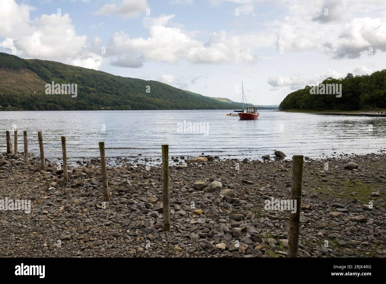 Boat at Coniston water, Lake District Uk Stock Photo - Alamy