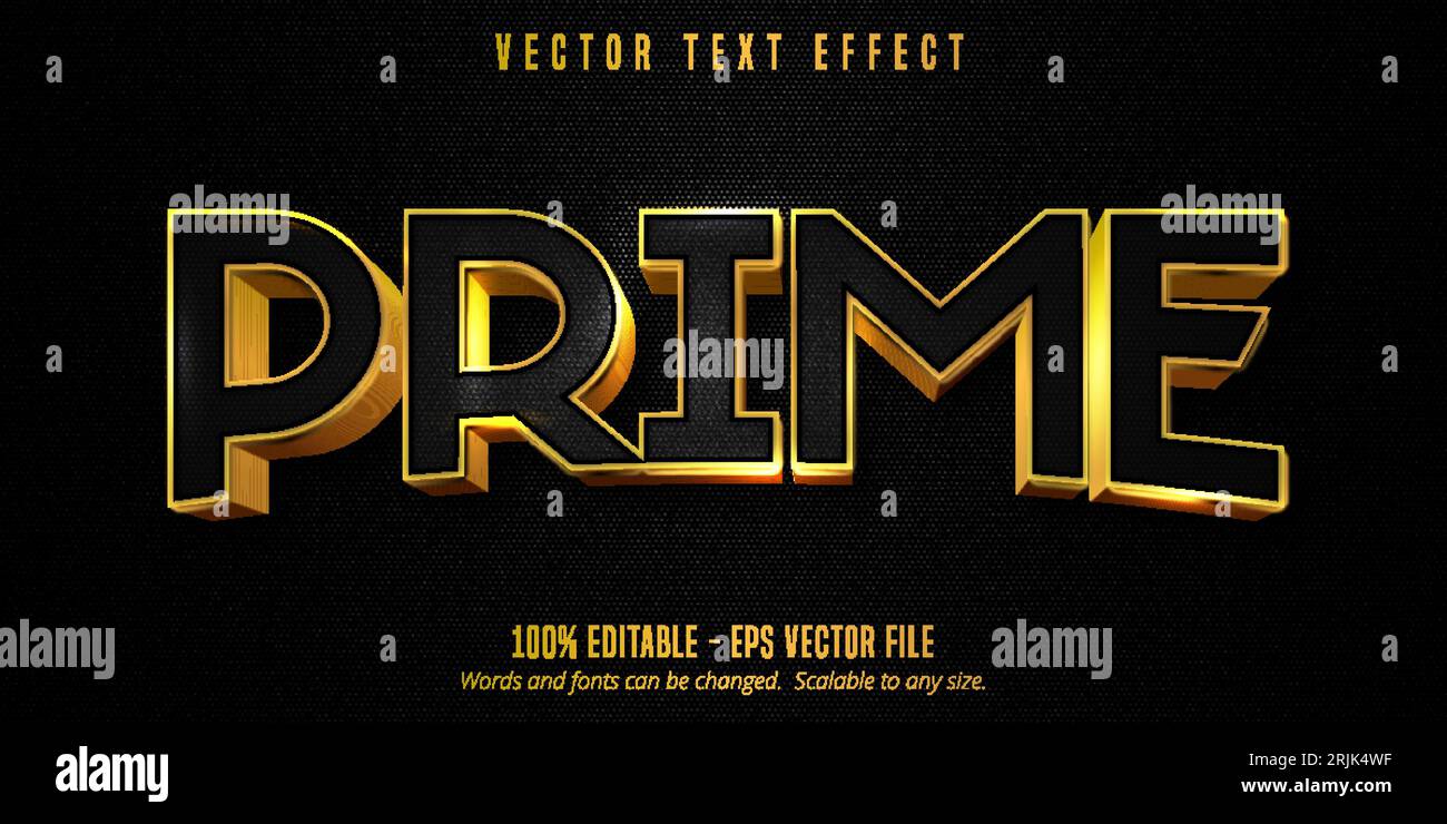 Prime bold text Stock Vector Images - Alamy