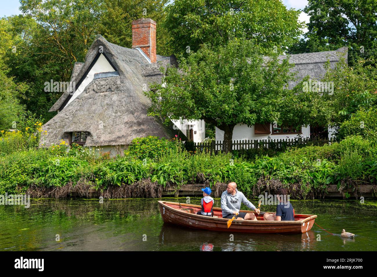 Flatford mill row boat hi-res stock photography and images - Alamy
