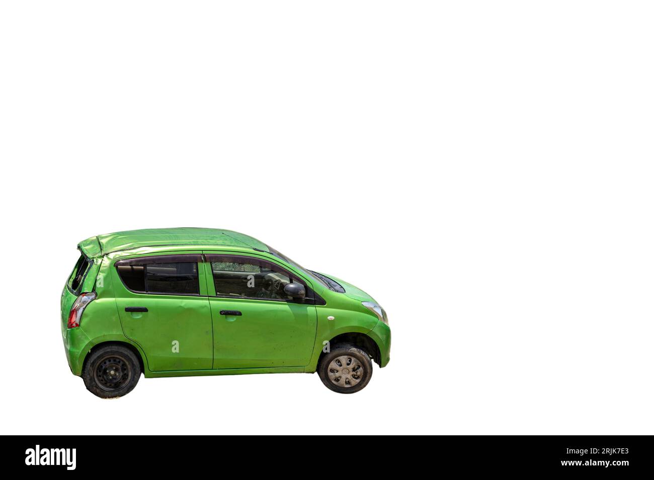 Smashed rear car window Cut Out Stock Images & Pictures - Alamy