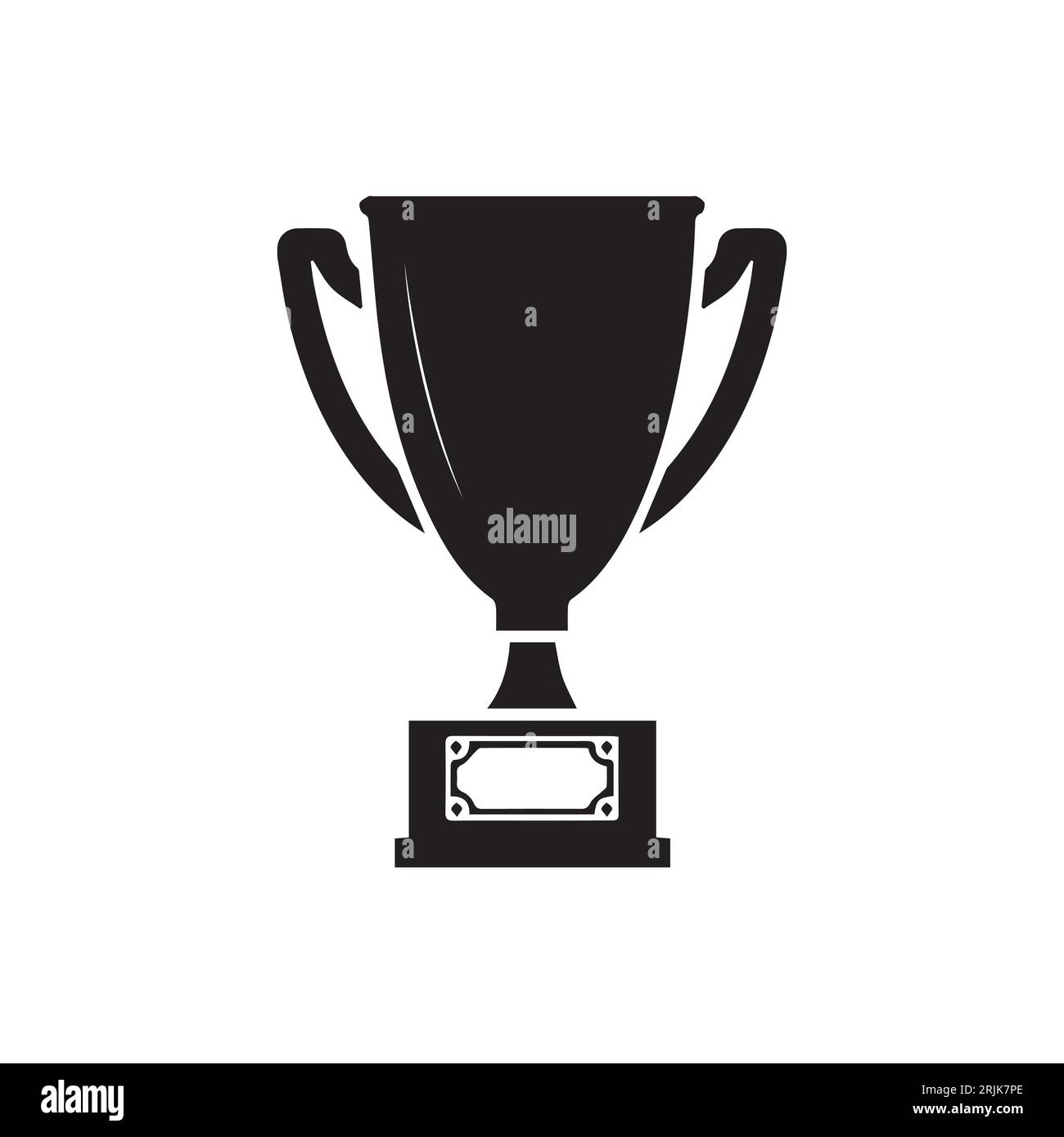 Trophy Cup icon, logo isolated on white background Stock Vector Image ...